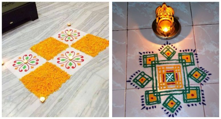 Top 50 Beautiful,Simple and Easy Diwali special Indian Rangoli designs