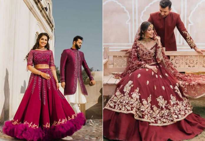 Top 20 Designer Matching Lehenga & Sherwani Sets for Indian Weddings: Brides & Grooms Edition