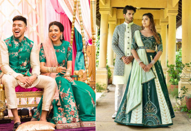 Top 20 Designer Matching Lehenga & Sherwani Sets for Indian Weddings: Brides & Grooms Edition